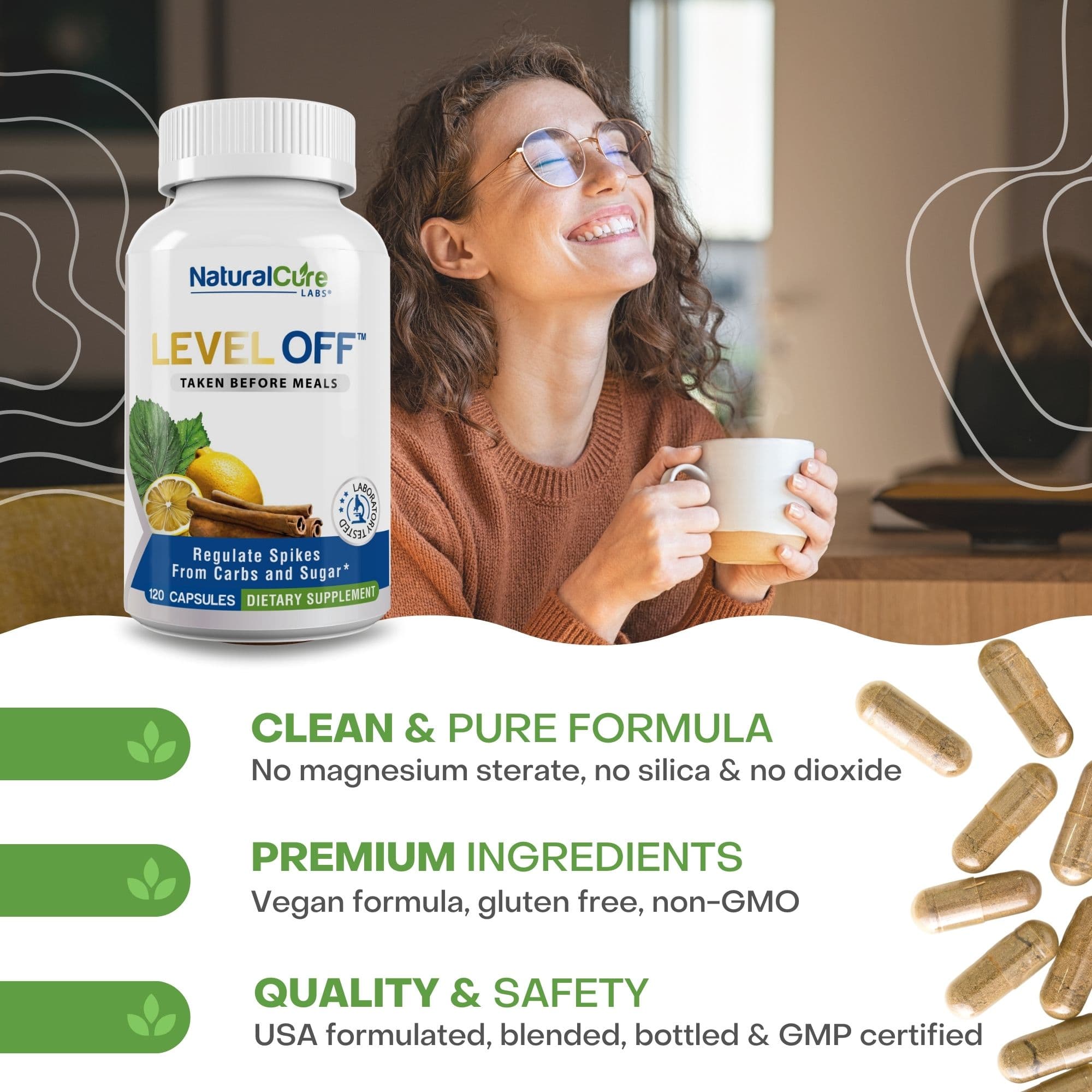 Level Off Glucose Support – Natural Cure Labs