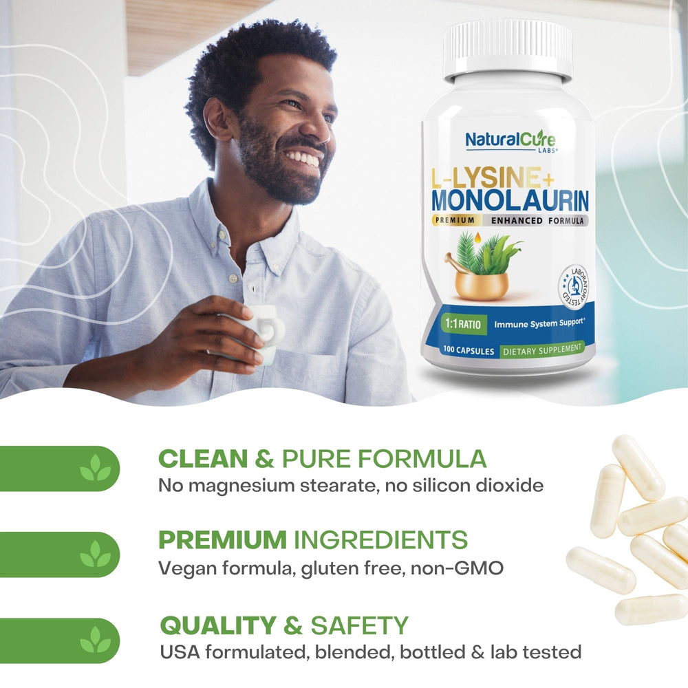 L-Lysine + Monolaurin 1:1 Ratio – Natural Cure Labs