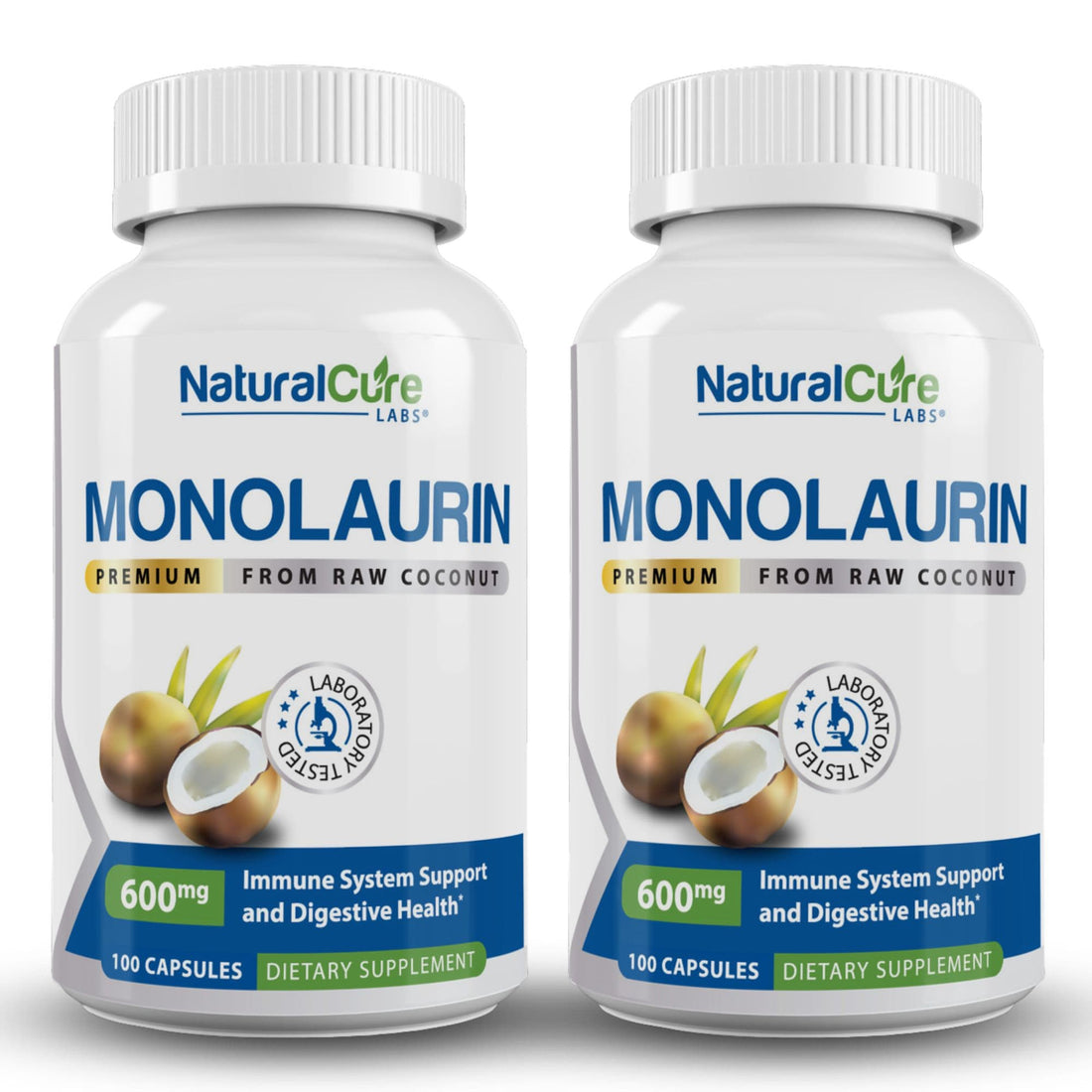 Monolaurin Supplement 600mg Capsules – Natural Cure Labs
