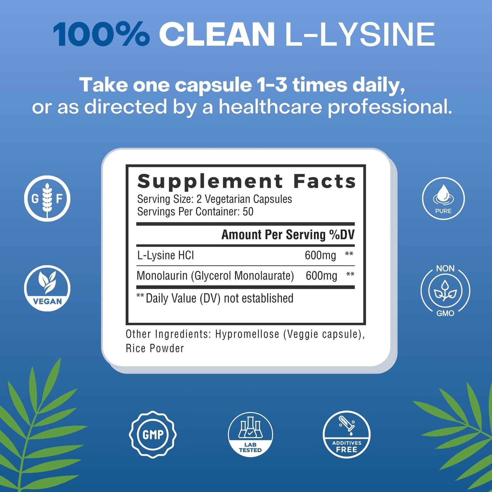 Super L-Lysine Supplement – Natural Cure Labs
