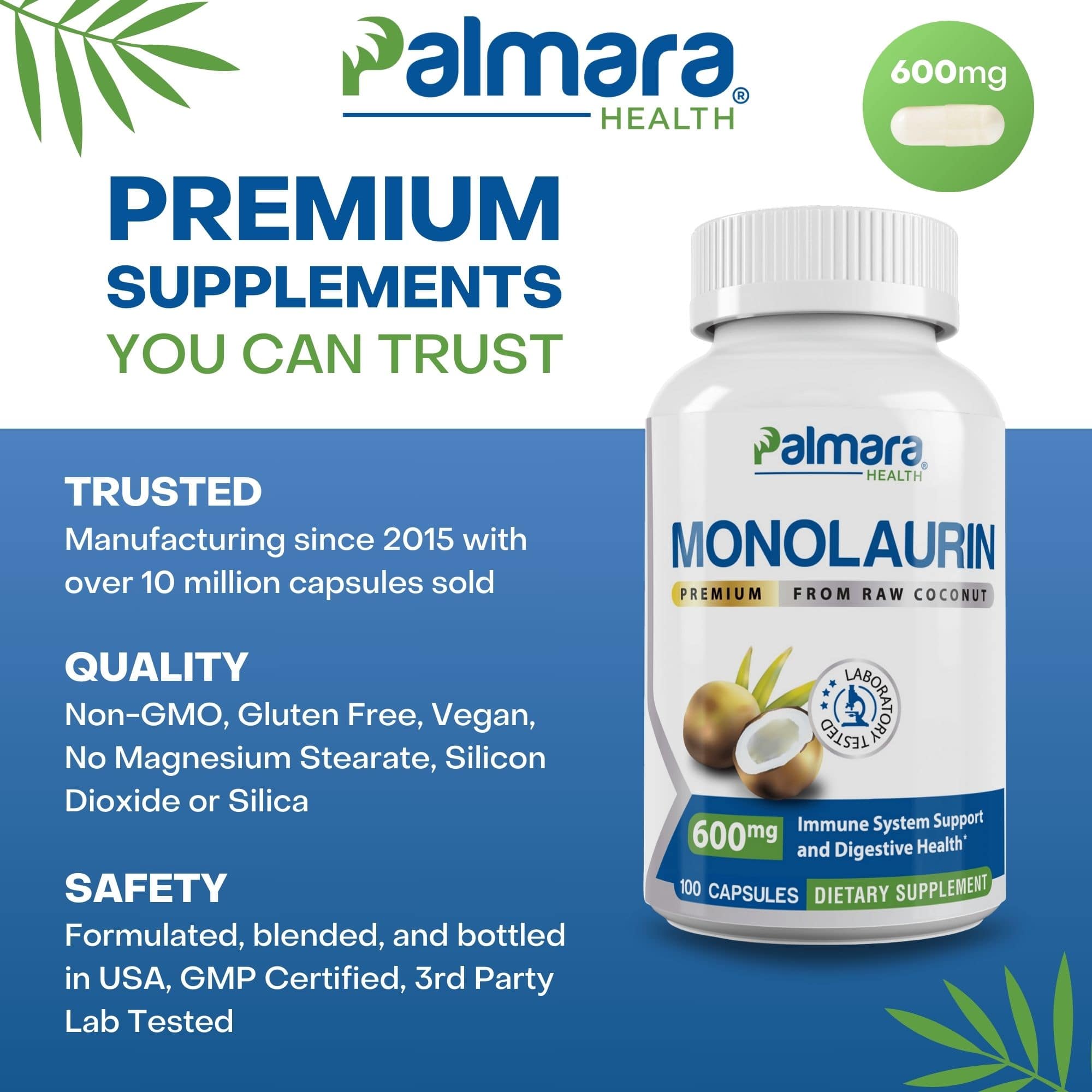 Monolaurin Supplement Capsules – Natural Cure Labs